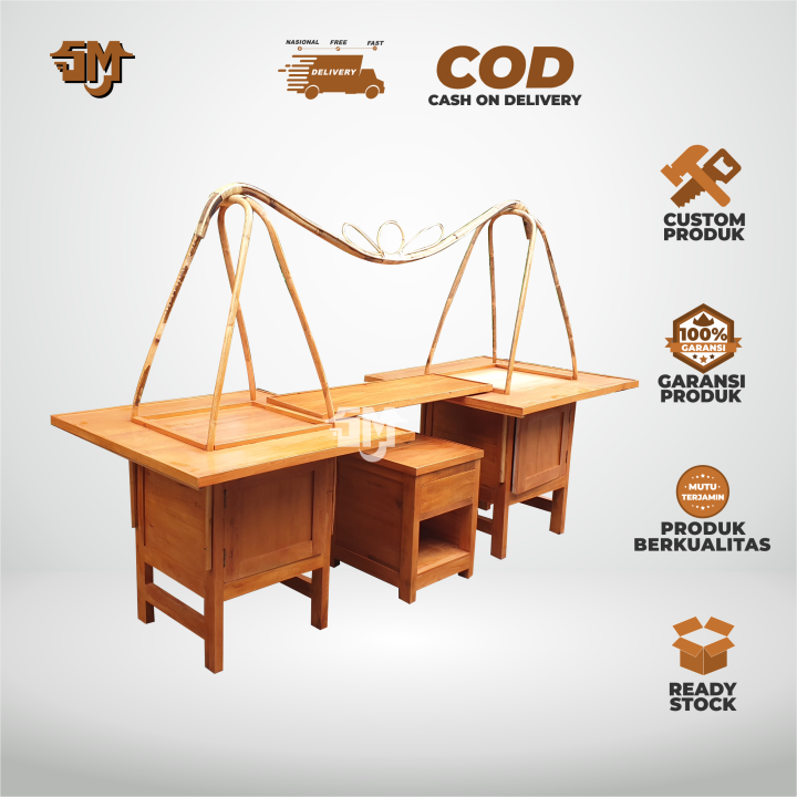 Gerobak Soto Pikul Modern/Grobak Usaha Soto Kekinian/Gerobak Kayu ...