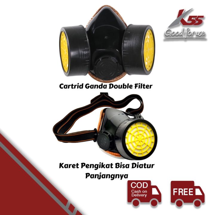 K55 Masker Debu, Cat & Kimia NP 305-306 Chemical Respirator | Lazada ...
