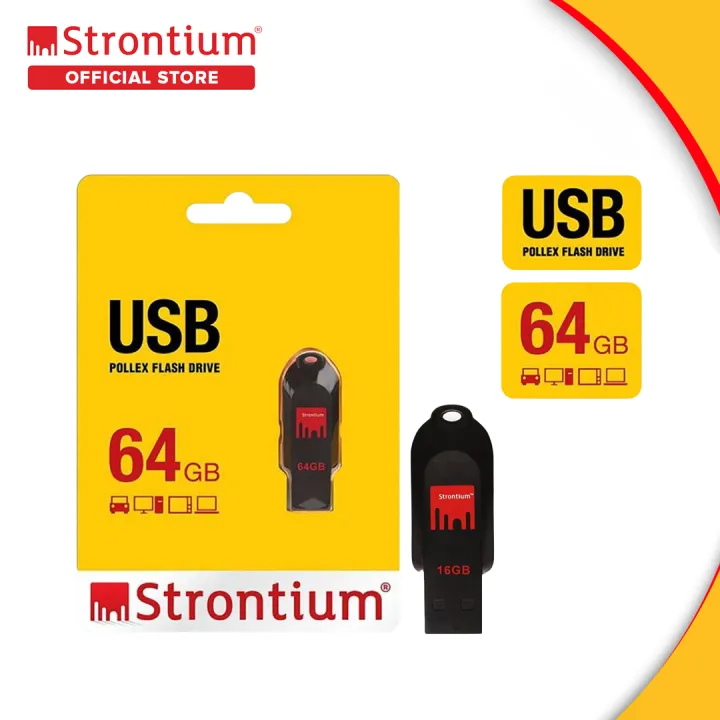 Strontium Pollex 64GB USB 2.0 Flash Drive (Black) | Lazada PH