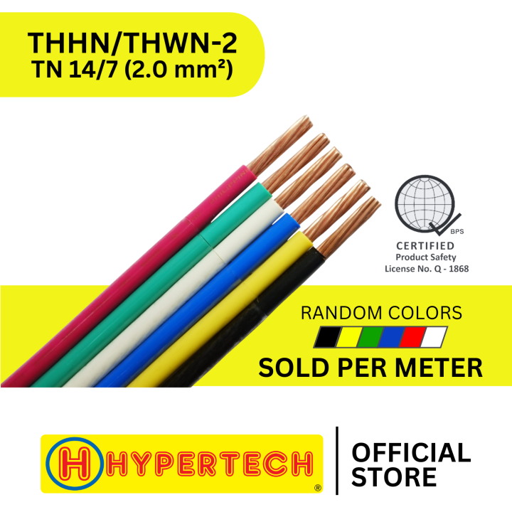 Hypertech THHN/THWN-2 Stranded Wire # 14/7 - PER METER - Pure Copper ...