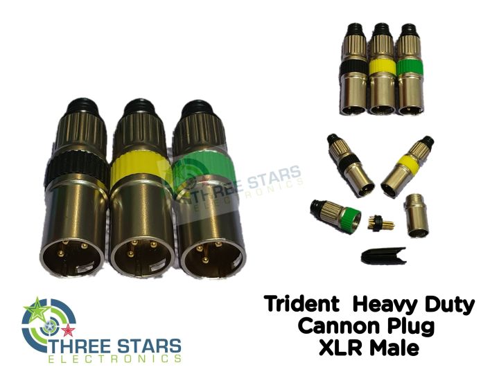 1pc XLR Male Cannon Plug by Trident xlr Male | Lazada PH