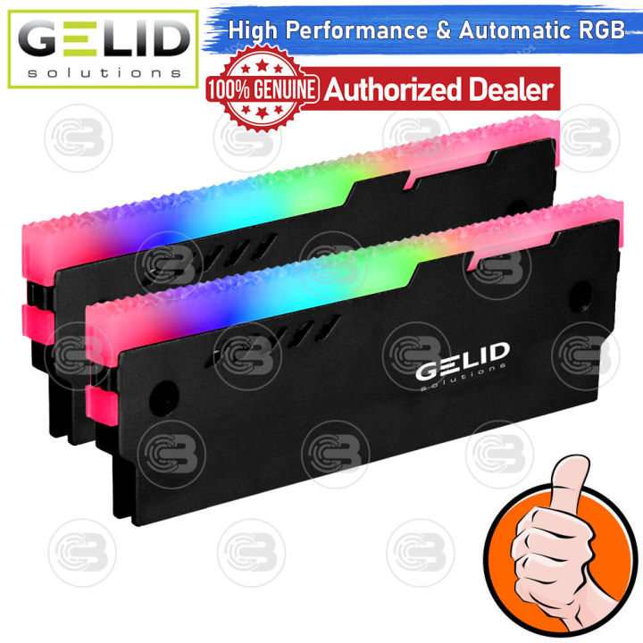 [CoolBlasterThai] GELID LUMEN RGB RAM COOLER (BLACK) ประกัน 2 ปี ...