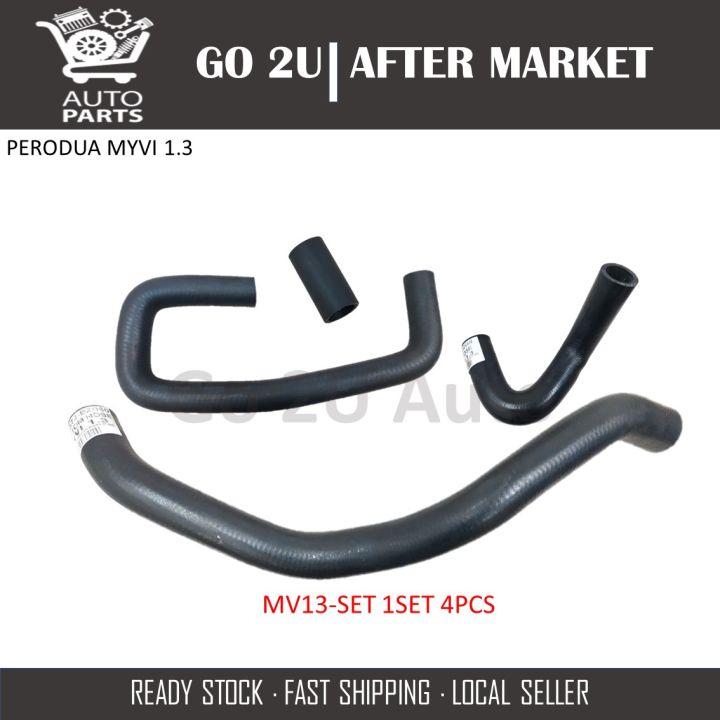 RADIATOR HOSE 1SET 4PCS RUBBER !! - MV13-SET PERODUA MYVI 1.3 { Go2U ...
