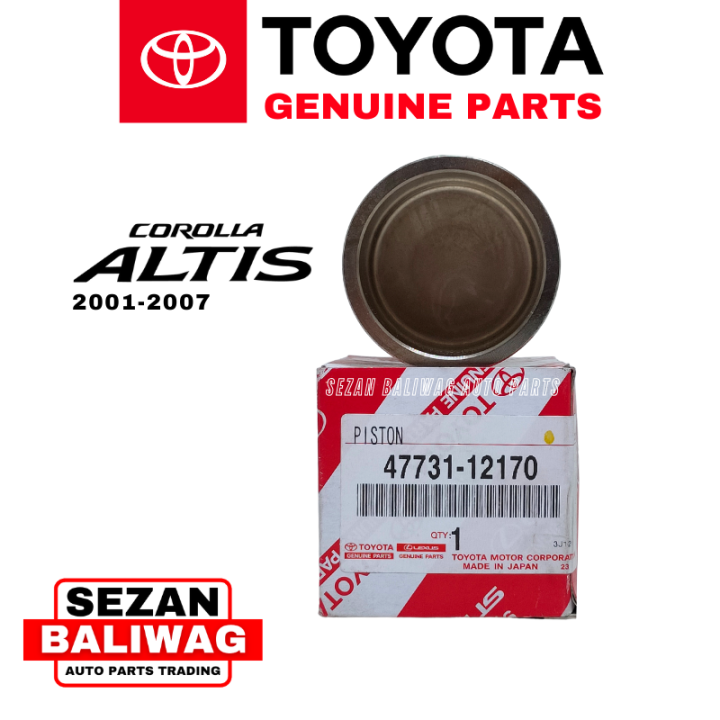 ORIGINAL TOYOTA FRONT DISC BRAKE CALIPER PISTON COROLLA ALTIS 2001-2007 ...