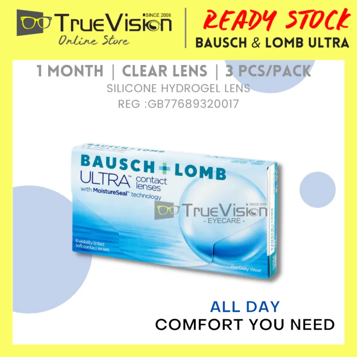 ULTRA Monthly Disposable Lens Silicone Clear contact lenses | Lazada