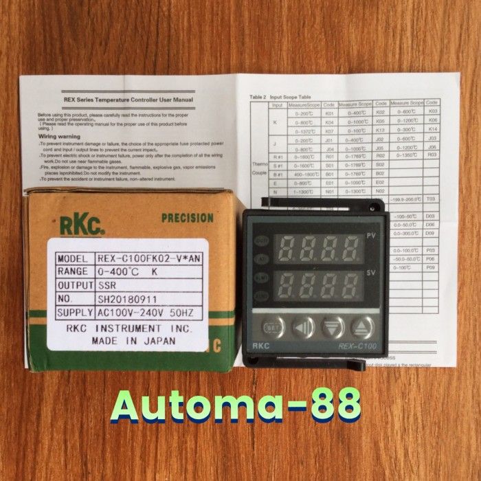 RKC REX C100 C-100 DIGITAL PID TEMPERATURE CONTROLLER OUT SSR 110 220V ...