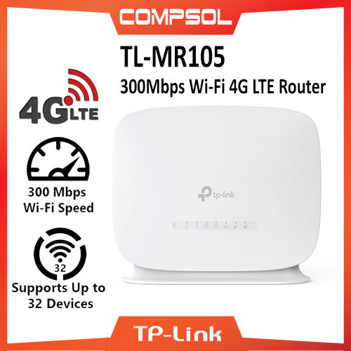 TP-Link TL-MR105 300Mbps Wi-Fi 4G LTE Router | Lazada