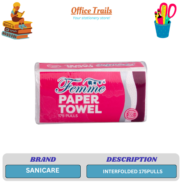 Femme Interfolded Paper Towel 175 Pulls | Lazada PH