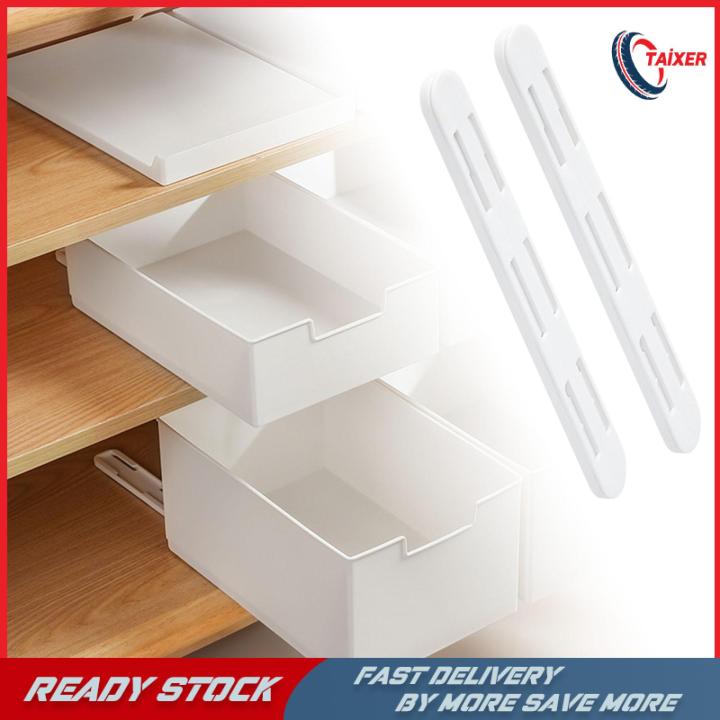 Taixer Drawer Rails Adhesive Under Mount Slide Guides Pull Out Rails ...