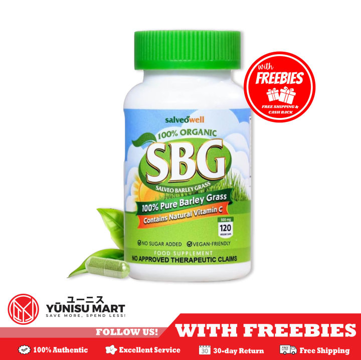 SalveoWell Salveo Barley Grass in BOTTLE 500mg 120 veggie capsule (WITH ...