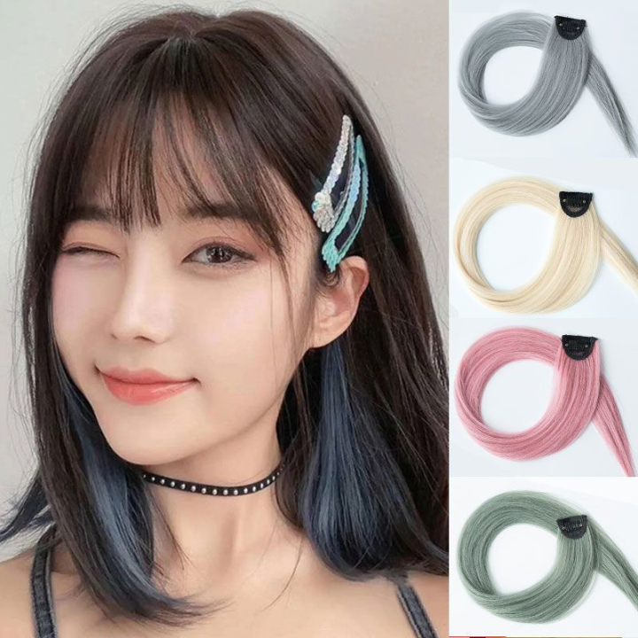 Alisa.Sonya Fashion Hair Accessories Clip in/On Rainbow Wig Pieces for ...