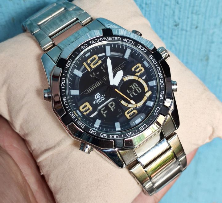 BigSale! Dual-Time Display 3DIFICE Men's Sports Watch Tachy Meter ...