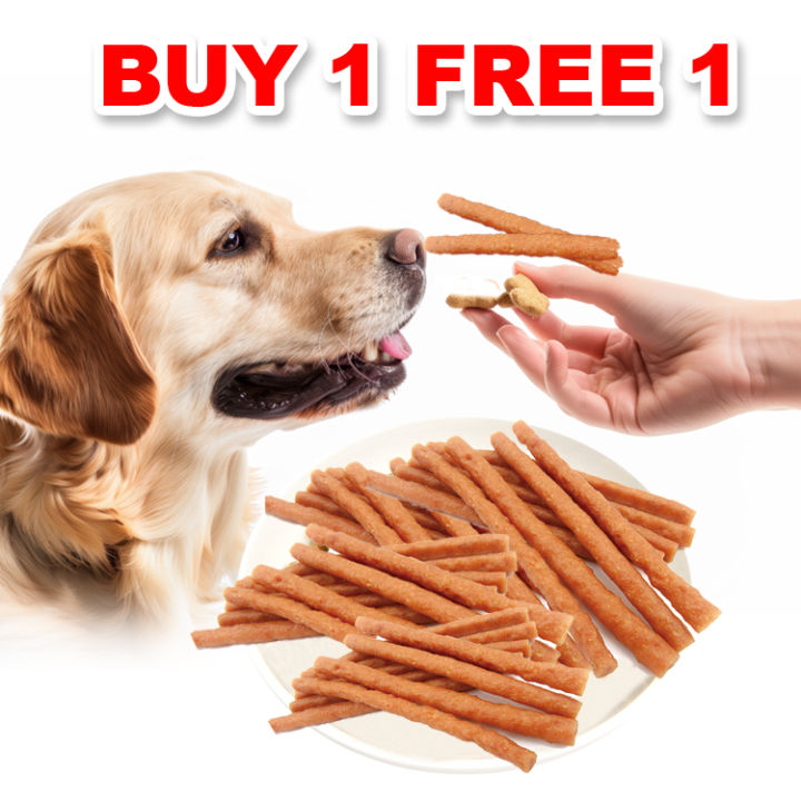 BUY 1 FREE 1 !!!! Pet Treats Chicken Long Stick 300g Dog Snack Chicken ...