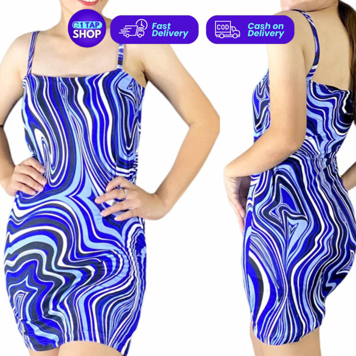 1Tap Rachel Marble Women's Spaghetti Strap Cami Slip Bodycon Casual ...