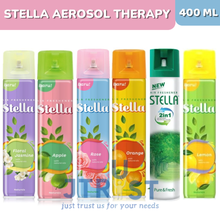 Stella Aerosol Pengharum Ruangan Therapy Kemasan Botol Spray 400ml ...