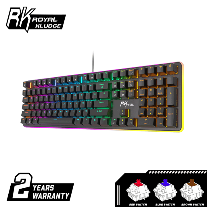 Royal Kludge RK918 Wired RGB 108 Keys Mechanical Keyboard [Black ...
