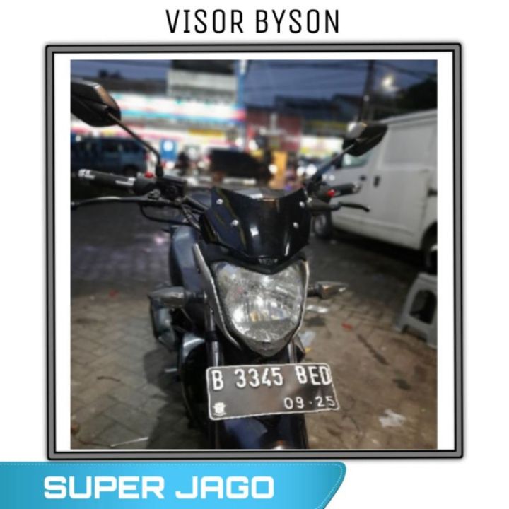 Visor Windshield Kaca Depan Yamaha Byson Plus Breket Plat Nomor ...