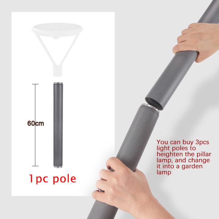 Solar Street Lights Outdoor Waterproof Lamp poles【Included 3PCs 60cm ...