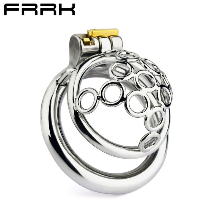 FRRK Chastity Cage Femboy Welded Circles Rings Lock Discreet Devices Intimate Goods | Lazada