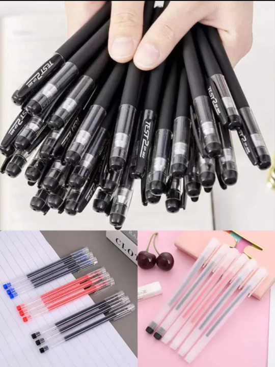 60 pcs gel pens 0.5mm signature pen carbon pen ink pen office ...