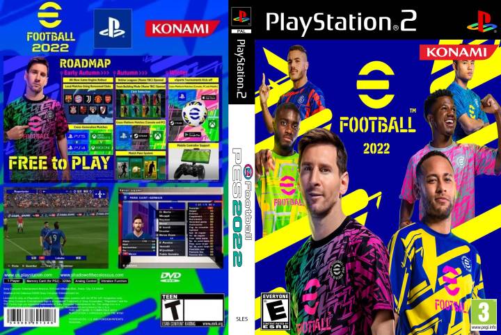 แผ่นเกมส์ PS2 efootball Pro Evolution Soccer 2022 อัพล่าสุด ภาษาอังกฤษ ...
