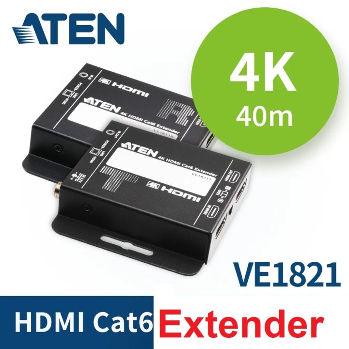 ATEN VE1821 4K HDMI Cat 6 Video Extender - ATEN 4K HDMI Extender | Lazada