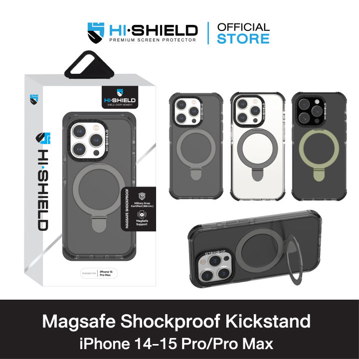 HI-SHIELD Magsafe Shockproof Kickstand Case iPhone 15 Pro/iPhone 15 Pro ...