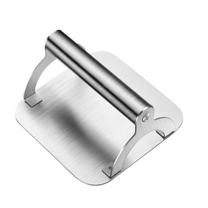 (VMHJ) Kitchen Stainless Steel Steak Weight/Bacon Press with Handle ...