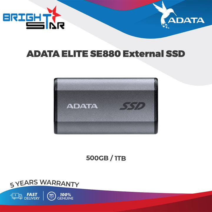 ADATA Elite SE880 Portable SSD (500GB, 1TB, 2TB) | Lazada