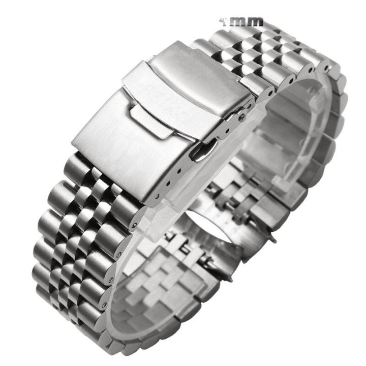 Jubilee Watch Band for Seiko Men Watch Accessories Solid Bracelet 316L ...
