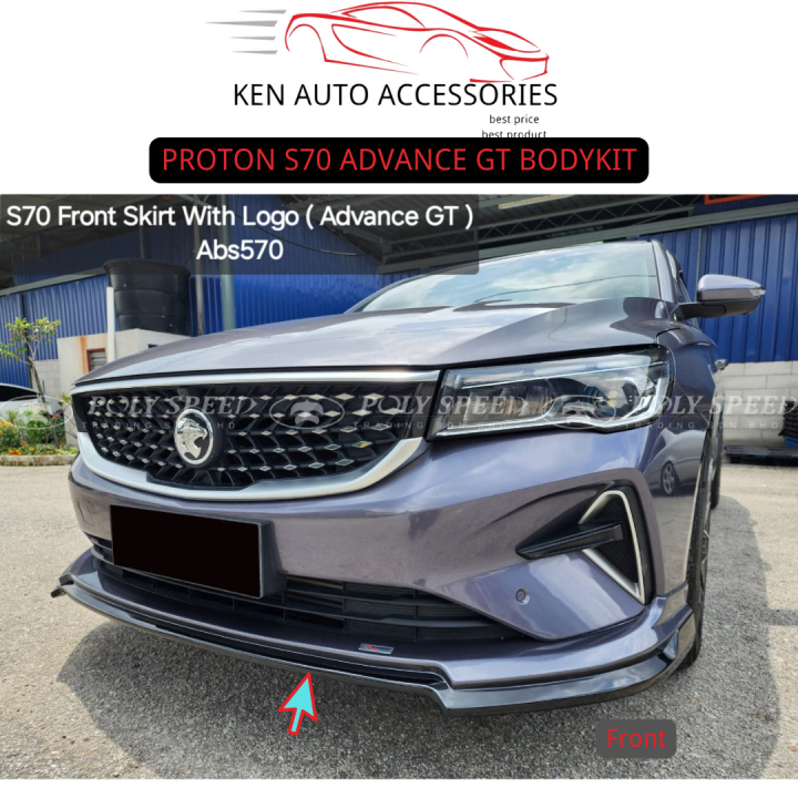 PROTON S70 2023-2024 Advance GT BODYKIT FRONT LIPS, SIDE SKIRT, REAR ...