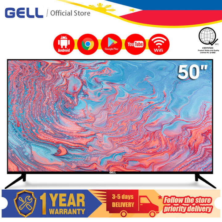 GELL 50 Inch smart TV Android system Netflix & Youtube GELL Smart TV ...