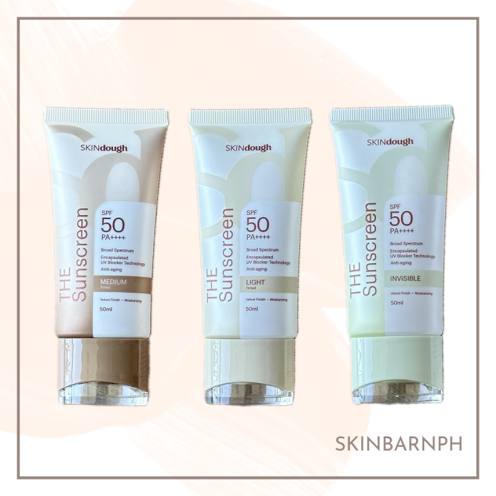SKINdough THE Sunscreen SPF 50 PA++++ Broad Spectrum Encapsulated UV ...