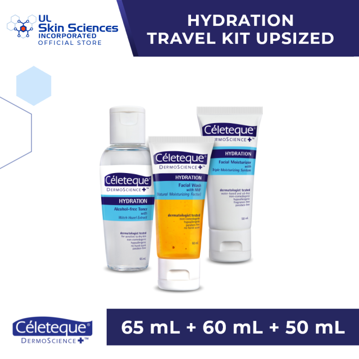 Celeteque Hydration Travel Kit Upsized (Hydration Facial Wash 60ml ...