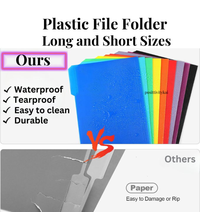 Plastic Folders in Short and Long Sizes / Plastic Folder | Lazada PH