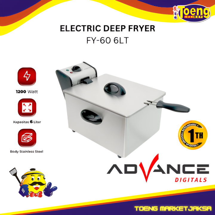 Alat Penggorengan Listrik - ELECTRIC DEEP FRYER FY-60 6LT ADVANCE ...