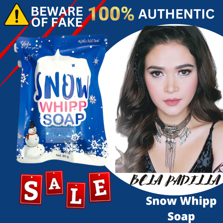 AUTHENTIC Snow Whipp Soap (80g) Gluta Frozen 10x whitening with ...