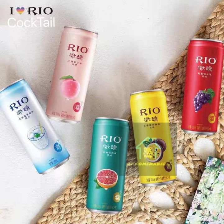 NJ Home Rio Light 3% Cocktail Fruit Flavored Juice Drink in Can 330ml | Lazada PH