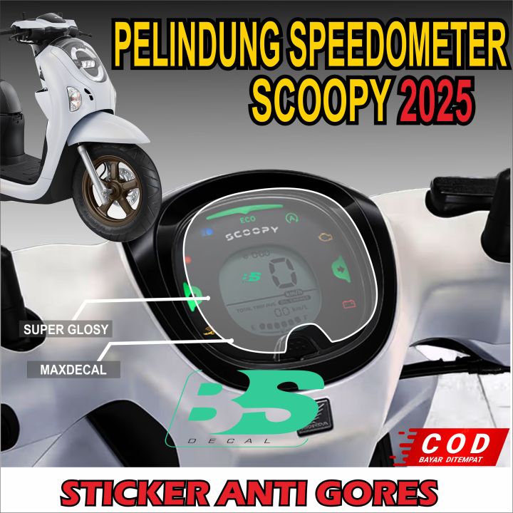 STICKER PELINDUNG ANTI GORES SPEEDOMETER SCOOPY NEW 2025 / STICKER ...