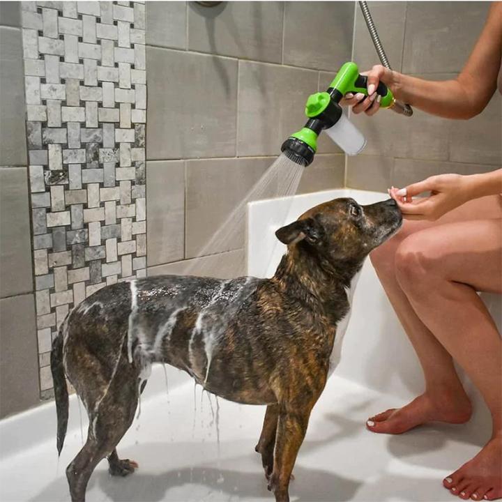 High-pressure Sprayer Nozzle Hose dog shower Gun 3 Mode Adjustable Pet ...