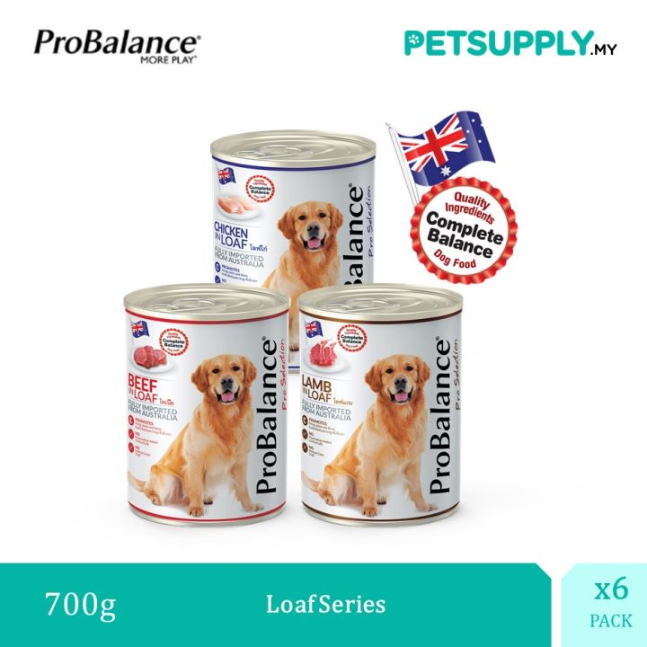 ProBalance Wet Dog Food (700g x 6 Cans) - Beef / Chicken / Lamb ...