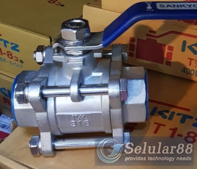 SANKYO Ball Valve 3PC Size 2 Inch Stainless Steel 316 Taiwan ORIGINAL | Lazada Indonesia