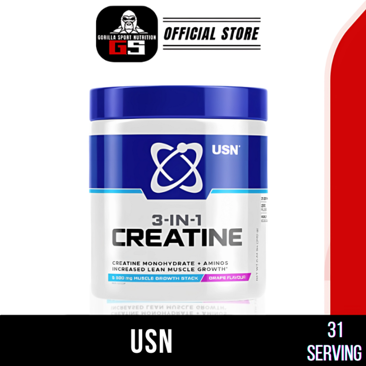 Usn Creatine Monohydrate & Aminos 3in1 Grape Flavor | Lazada