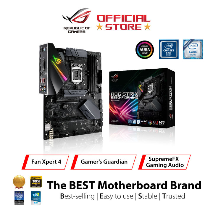 ASUS ROG STRIX B360-F GAMING Intel B360 ATX gaming motherboard with ...