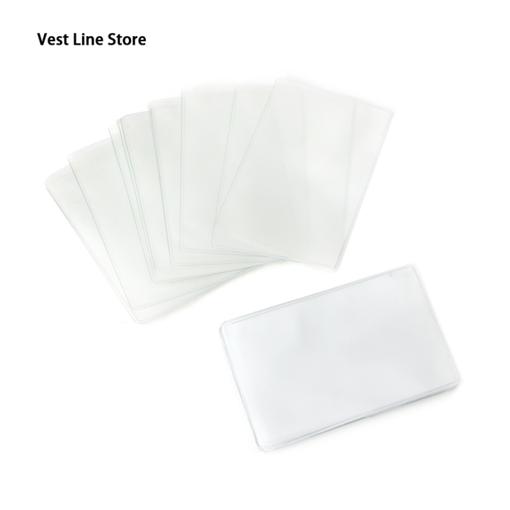 Set of 20 transparent plastic shell rectangular bracket credit card box ...