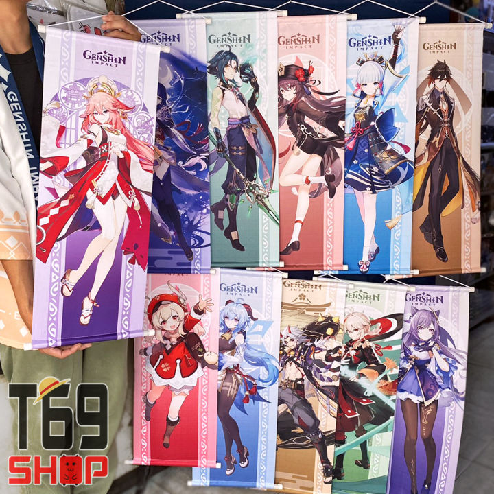 [44 Mẫu] Poster vải, tranh treo vải cao cấp game Genshin Impact (Size ...