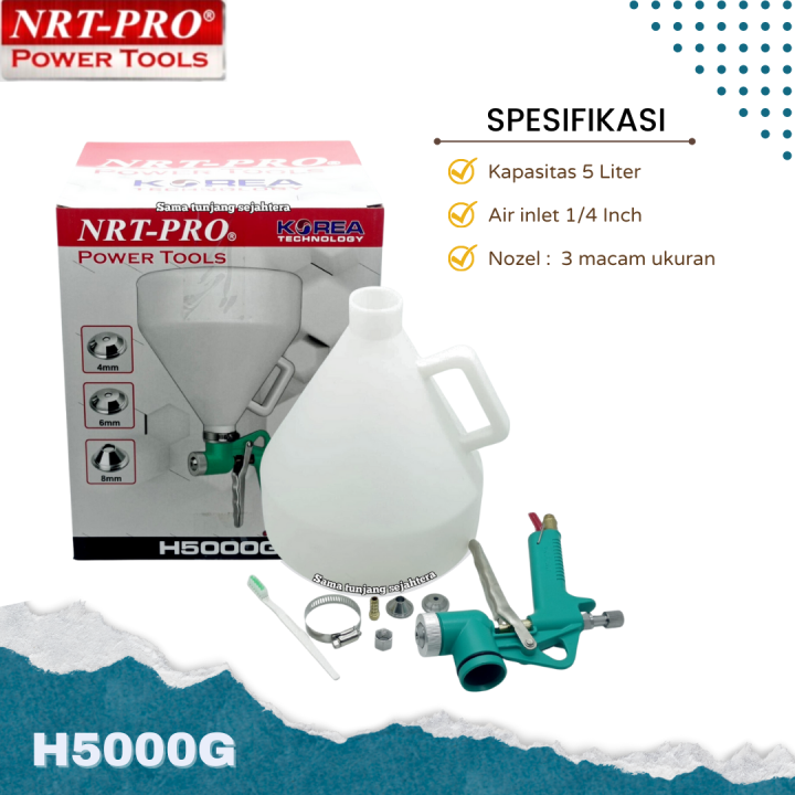 Alat Spray Tembok 5 Liter NRTPRO H5000G Hopper Spray Gun Texture NRT ...