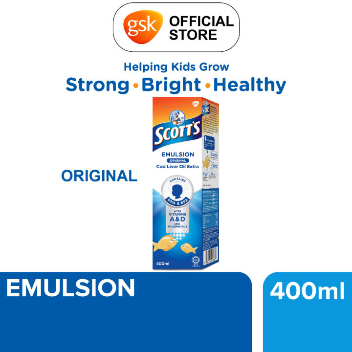 Scott's Emulsion Cod Liver Oil, Vitamin A&D, Children Supplement ...