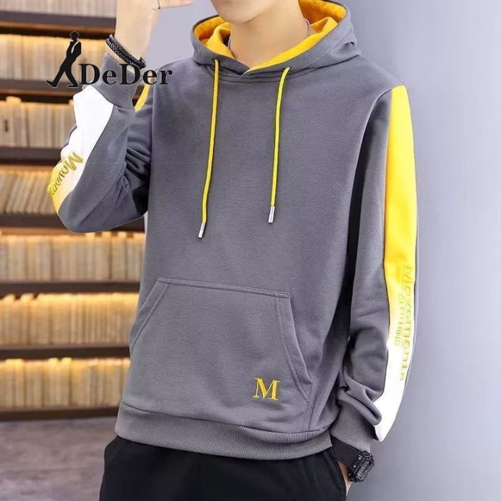 DeDer เสื้อกันหนาวผู้ชายหลวม 'แฟชั่น Ins คลุมด้วยผ้ายี่ห้อหล่อเสื้ออเนก ...