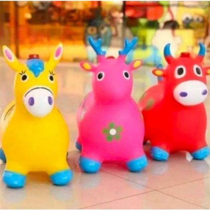 Mainan anak jumping animal Mainan kuda-kudaan /Mainan kuda karet anak ...